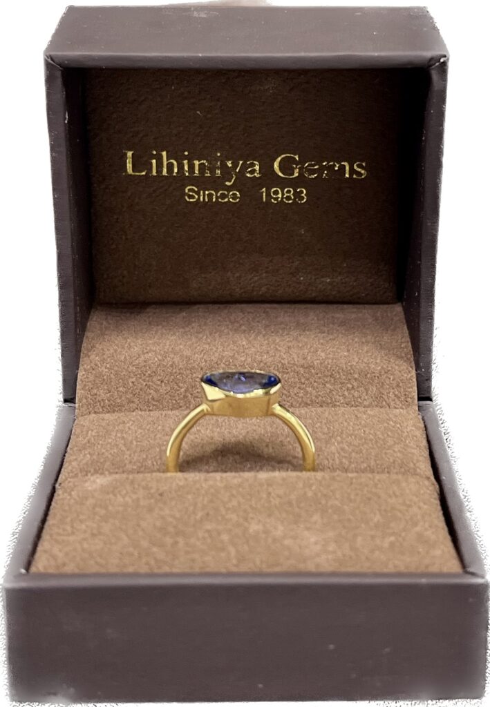 Ceylon Blue Sapphire Heart Ring – Lihiniya Gems