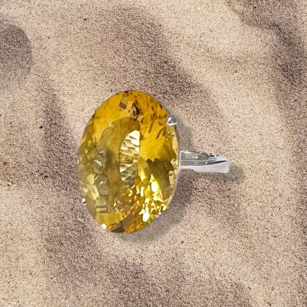 Golden Citrine Ring – Lihiniya Gems
