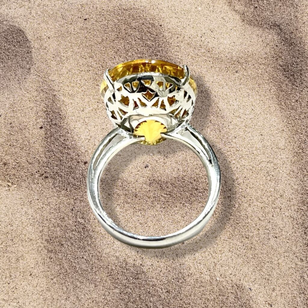 Golden Citrine Ring – Lihiniya Gems