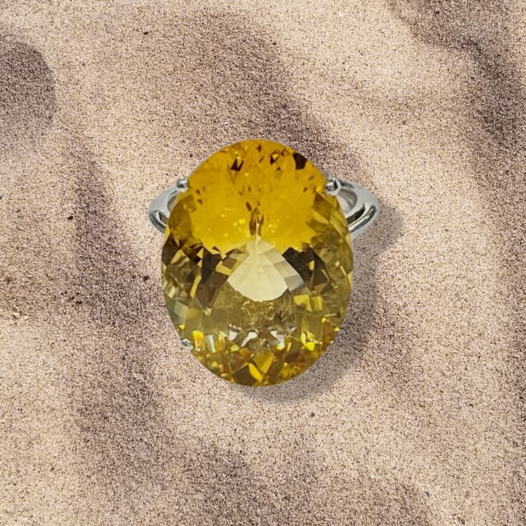 Golden Citrine Ring – Lihiniya Gems